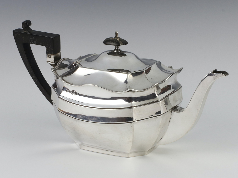 An Edwardian silver ebony mounted breakfast teapot | 12th June 2024 ...
