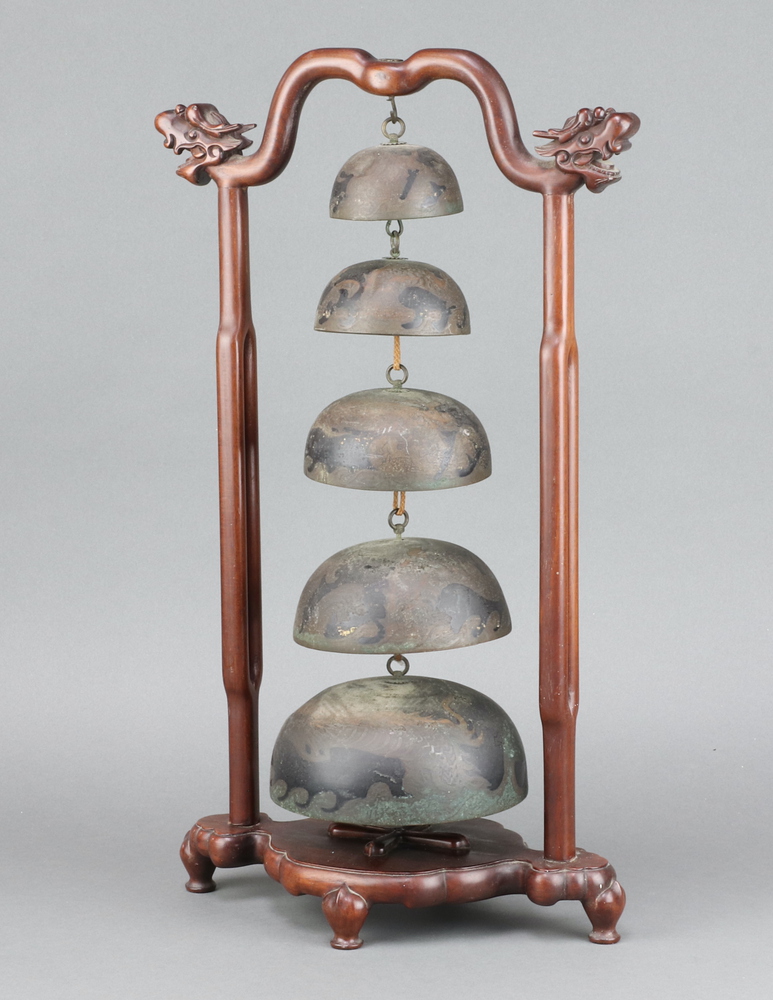 A 19th/20th Century Chinese metal 5 tier table bell, | 10th July 2024 ...