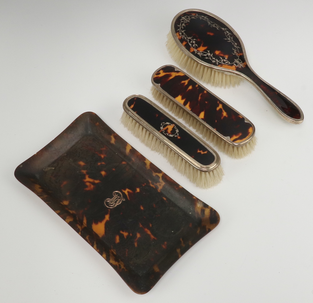 A silver and tortoiseshell hair brush Birmingham 1915, | 10th July 2024 ...