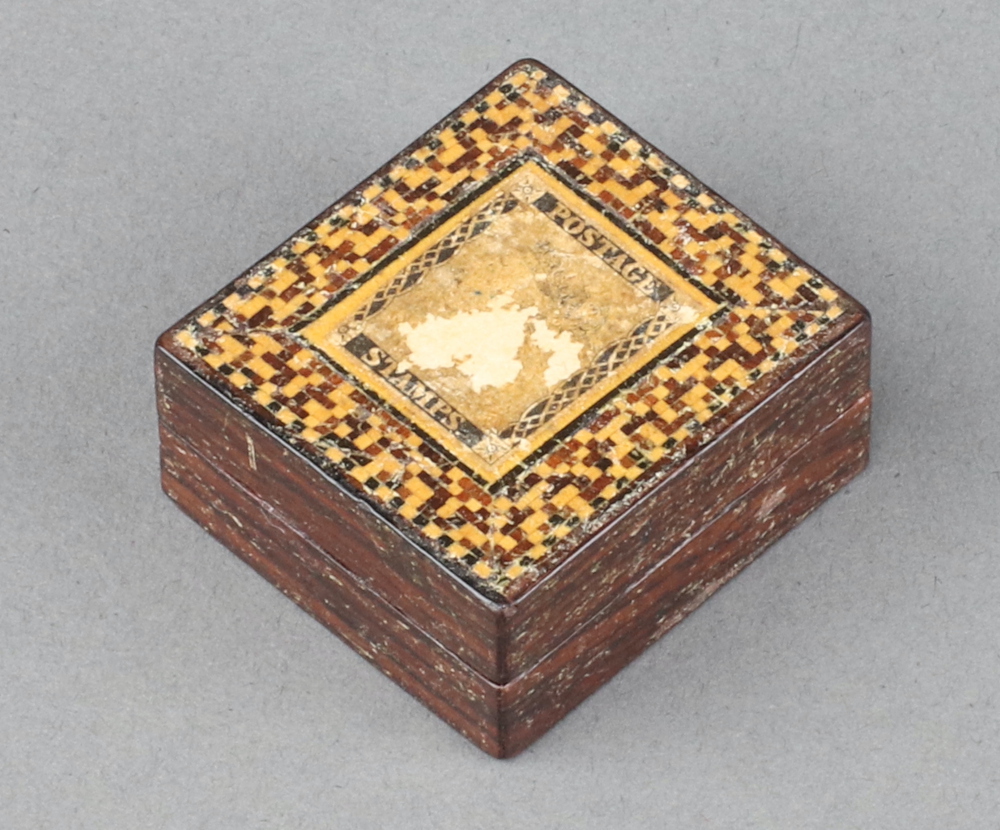 A Tunbridge Ware stamp box 2cm x 3cm x 4cm (stamp to | 10th July 2024 ...