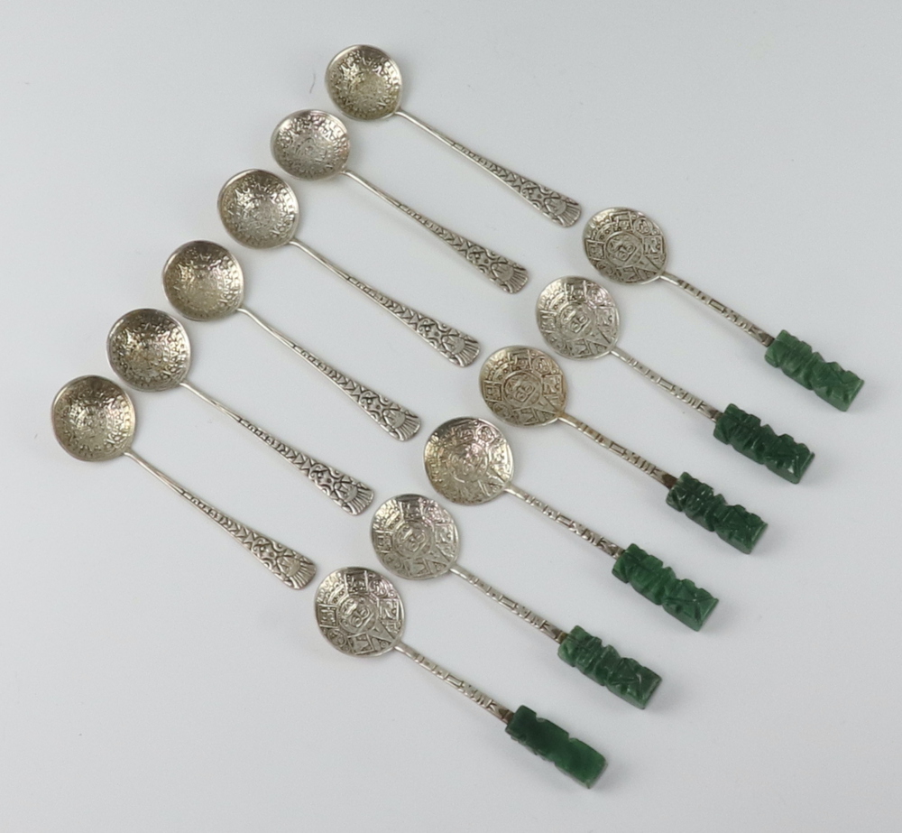 Twelve Mexican white metal spoons, gross weight 114 | 7th August 2024 ...
