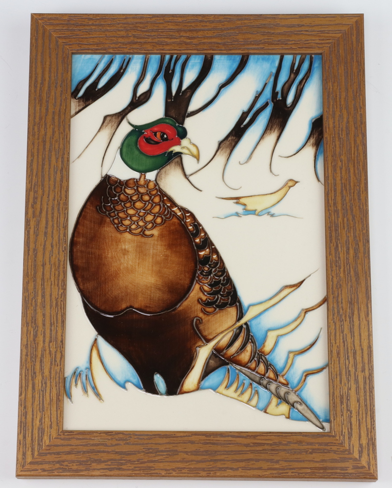 A Moorcroft tile decorated "Pheasants of Snow Hollow", | 7th August ...