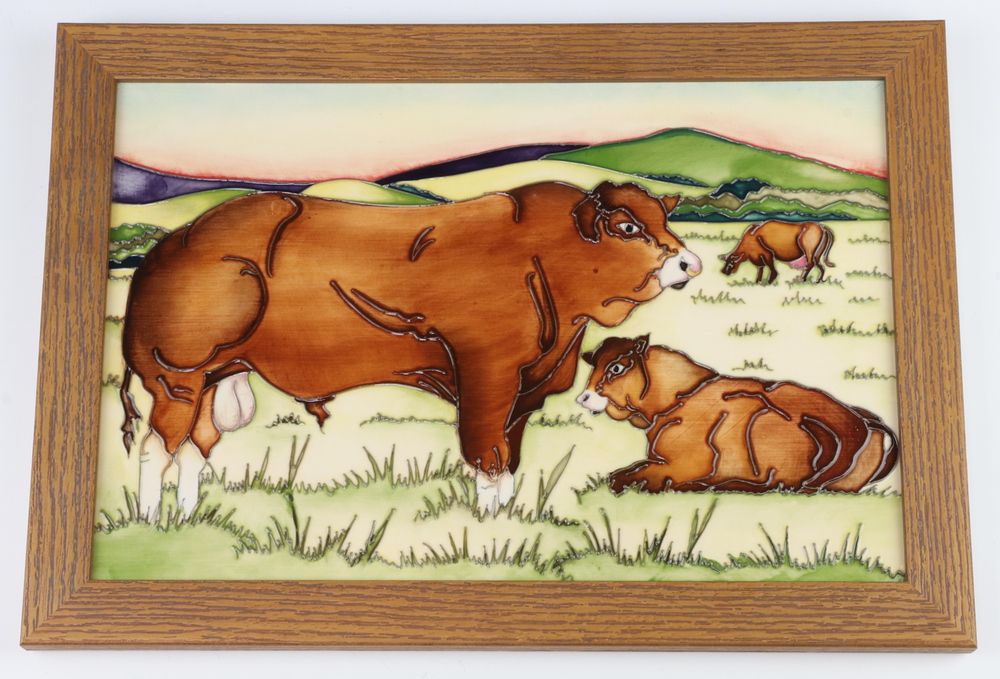 A Moorcroft tile decorated "Limousin Bulls", designed | 7th August 2024 ...