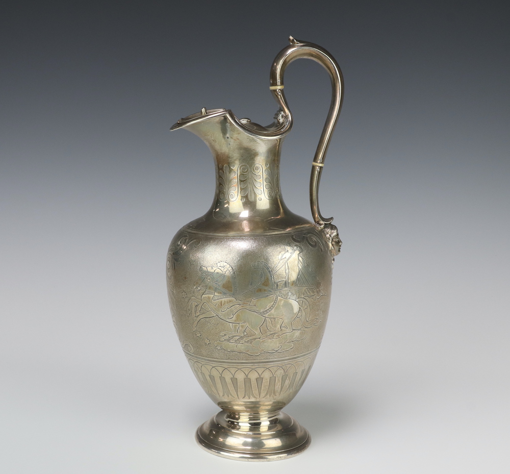 A good Victorian silver Roman style ewer with S scroll | 5th September ...