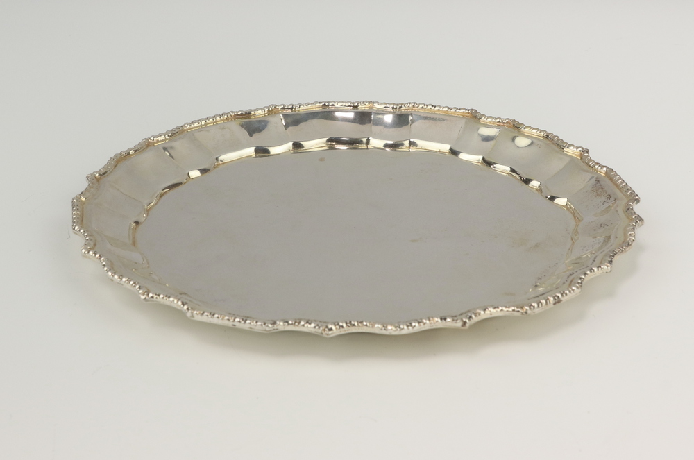 A white metal Chippendale style card tray, 184 grams, | 5th September ...