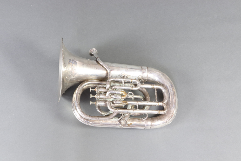 A silver plated Euphonium marked "The Triumph" Class | 5th September ...