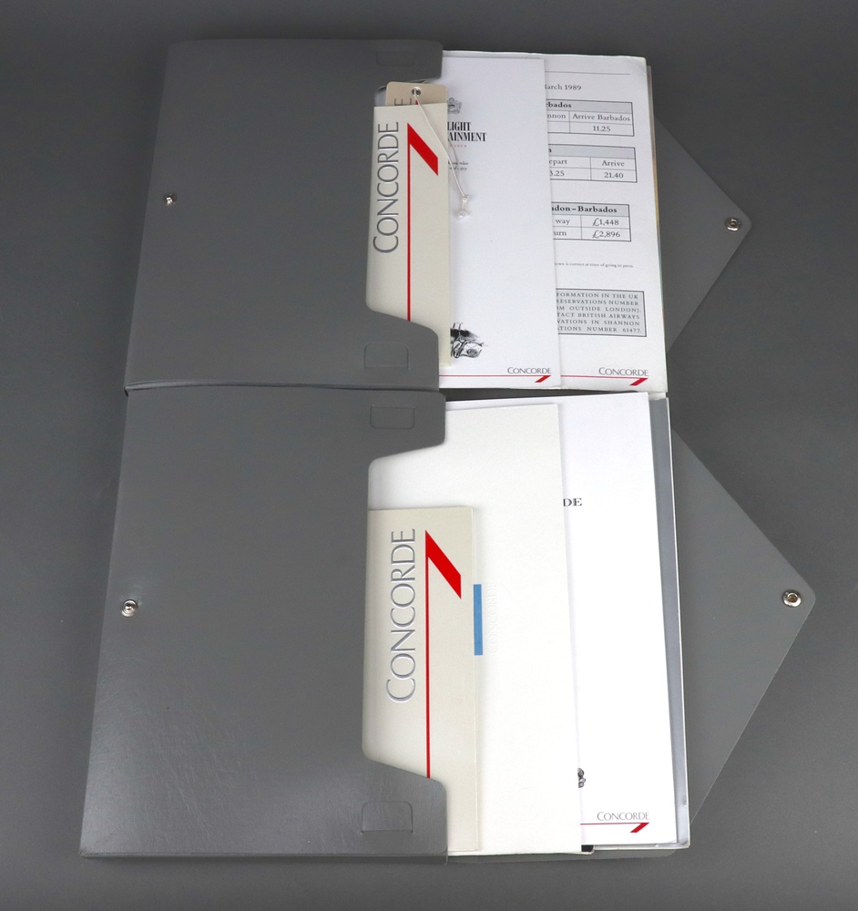 Concorde, 2 folders containing an edition of Business | 30th October ...