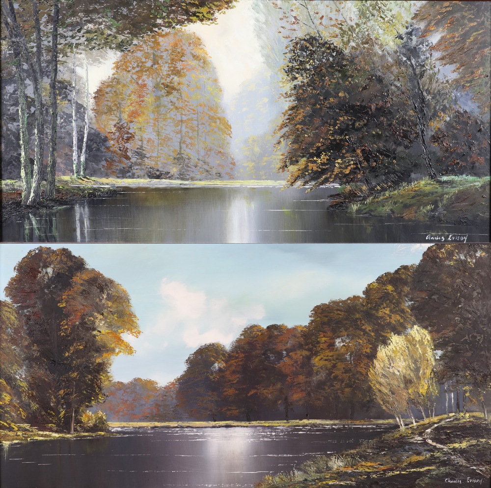 Charles Evison 20th Century British, pair of oils on | 15th January ...