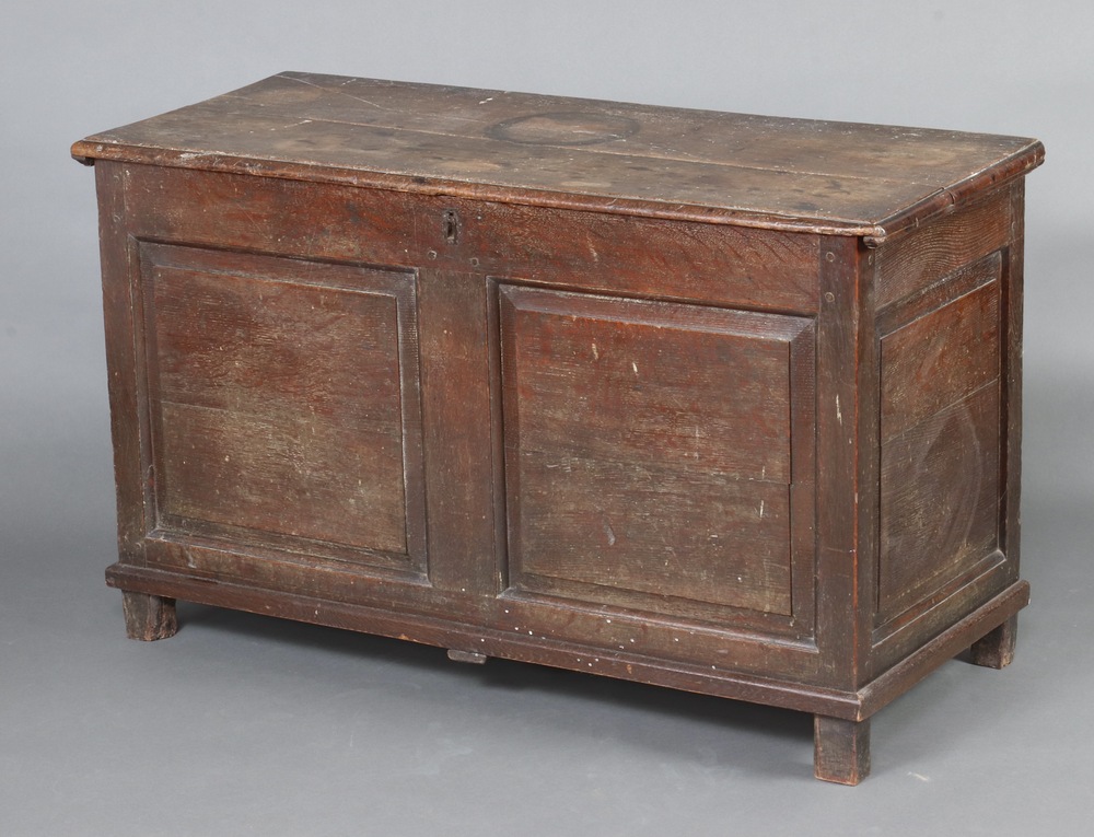 An 18th Century elm coffer with hinged lid and iron | 12th February ...