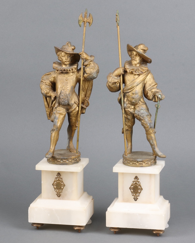 A pair of 19th Century gilt painted spelter figures of | 12th February ...