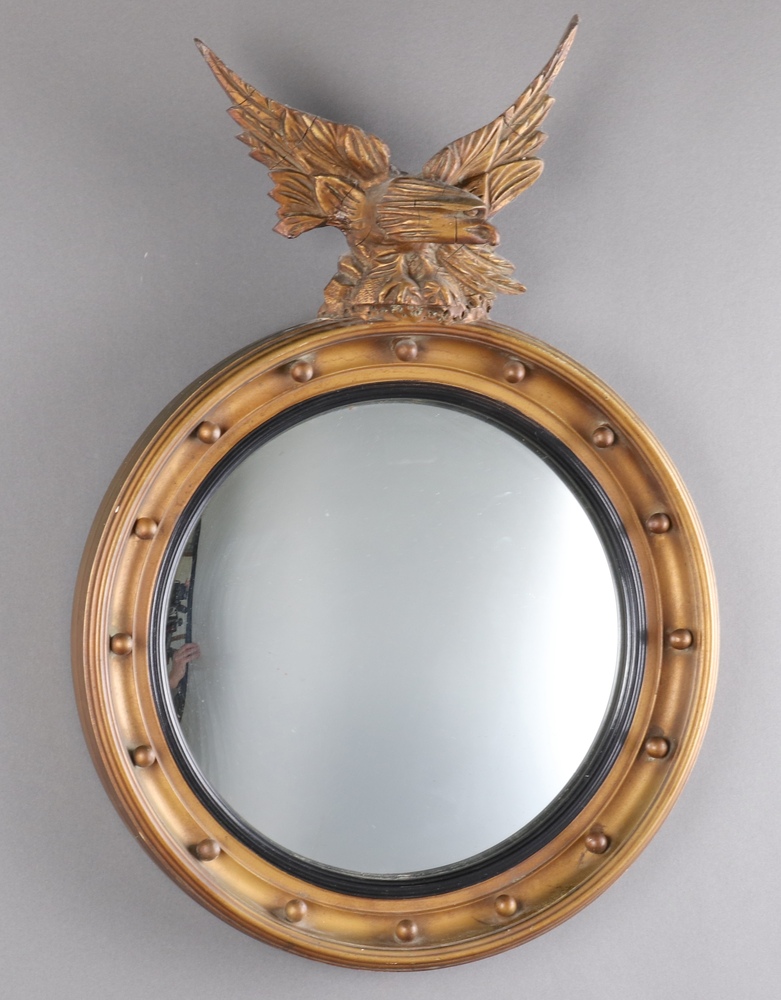 A Regency style convex plate wall mirror contained a | 12th March 2025 ...