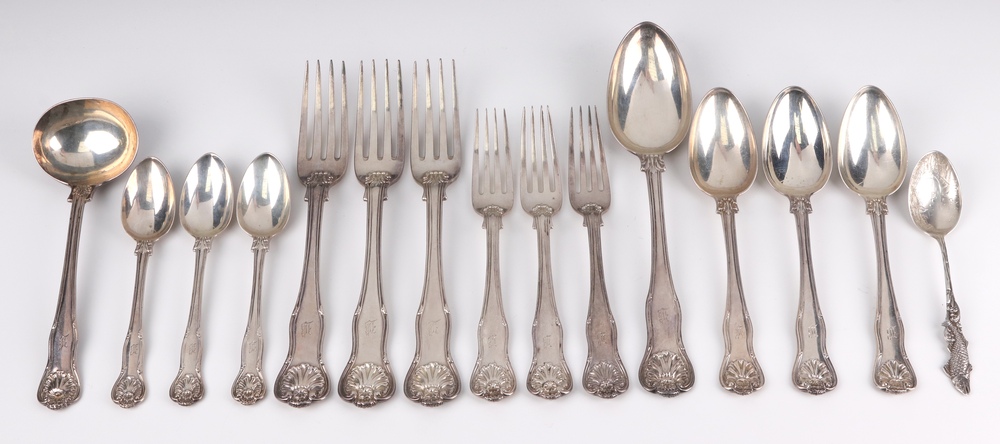 A quantity of Victorian Kings pattern silver cutlery | 10th April 2025 ...
