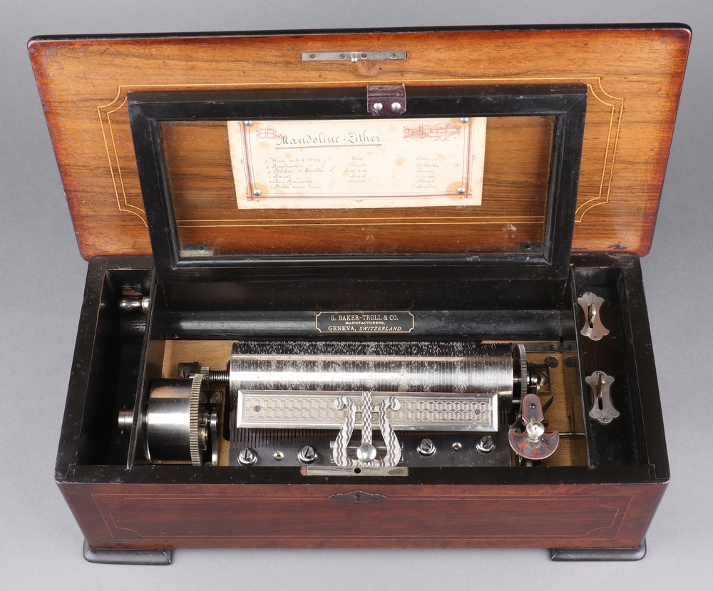 G Baker-Troll and Company Geneva, a cylinder musical | 10th April 2025 | Denhams