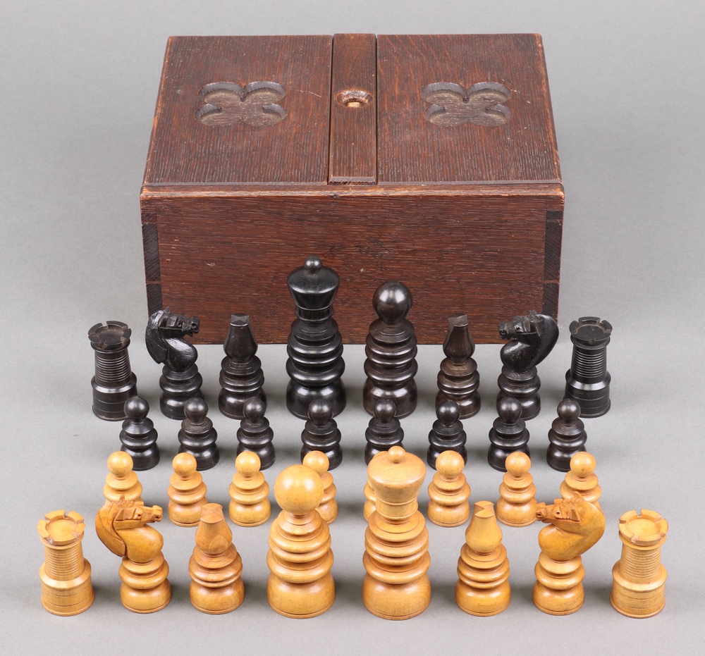 A Victorian turned St George Pattern chess set in | 10th April 2025 ...