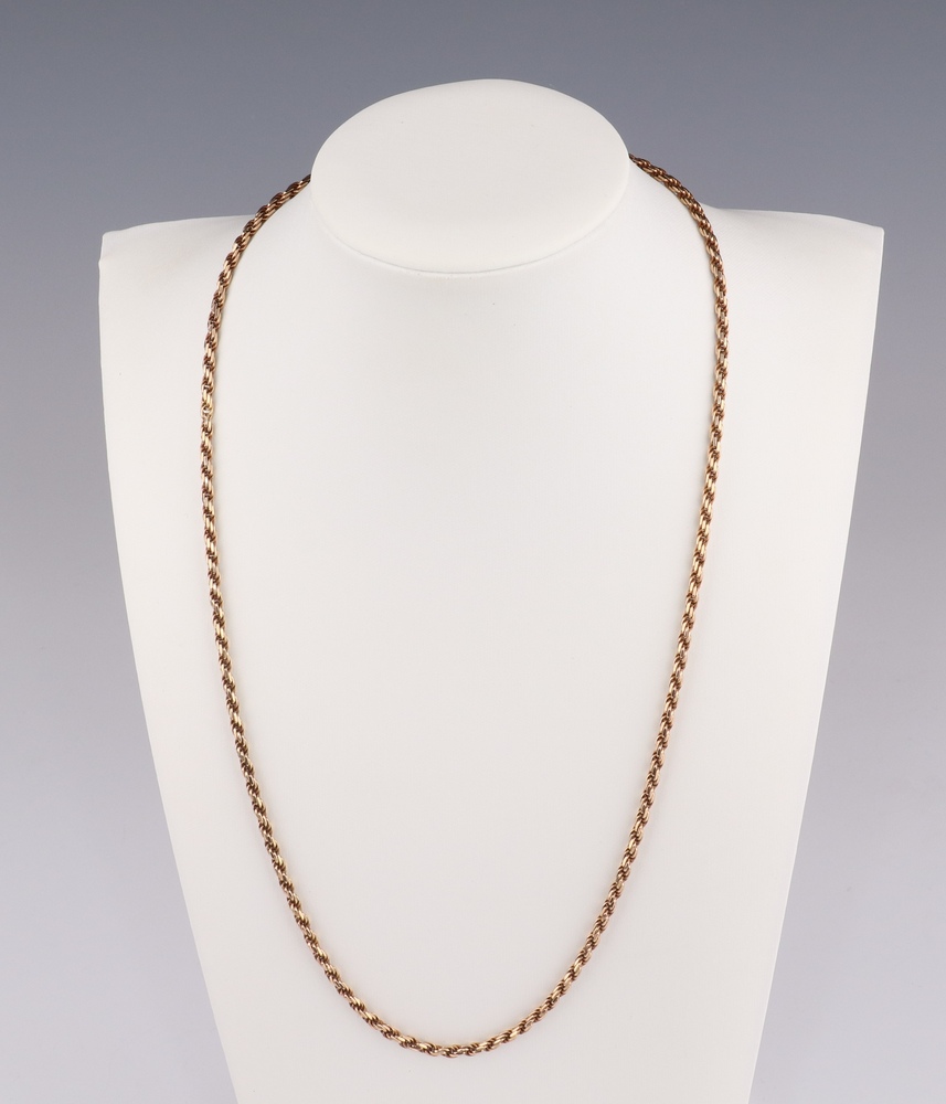 A 9ct yellow gold rope twist necklace, 48cm, 14.3 | 10th April 2025 | Denhams