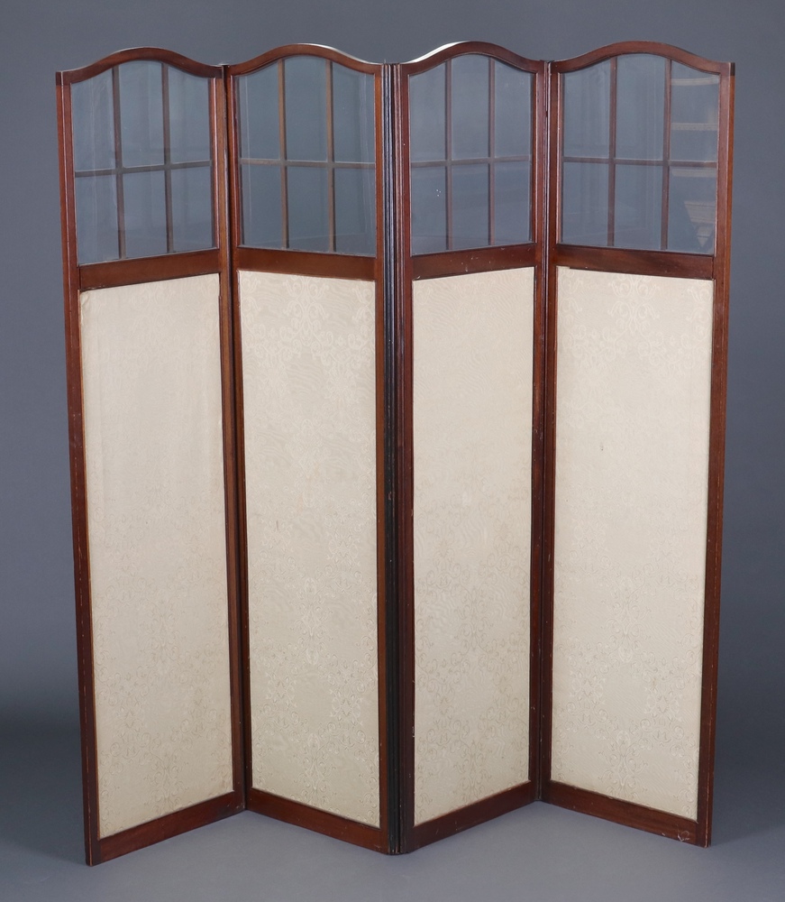 An Edwardian mahogany and glass 4 fold screen 173cm h | 7th May 2025 | Denhams
