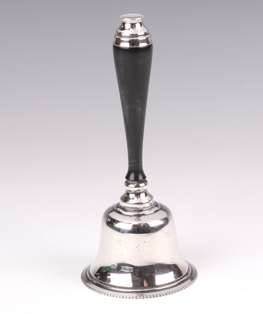 A silver hand bell with ebony handle Birmingham 1986 | 7th May 2025 ...