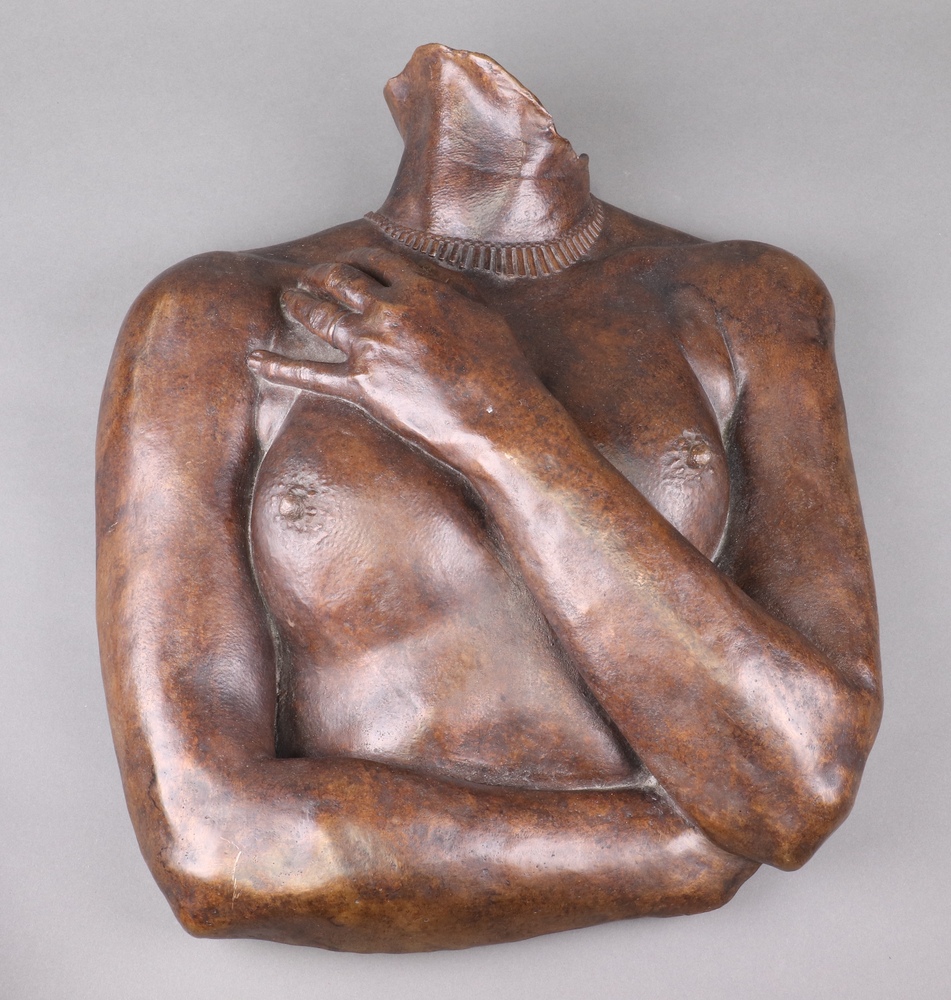 A 20th Century cast bronze plaque of a female torso, | 7th May 2025 ...