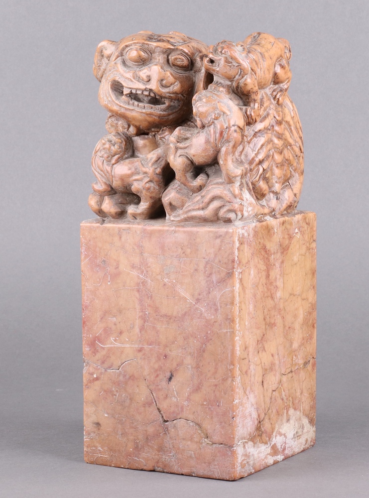 An impressive Chinese carved soapstone seal in the | 4th June 2025 ...