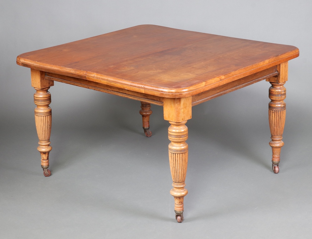 A Victorian mahogany extending dining table, raised on | 3rd July 2025 ...