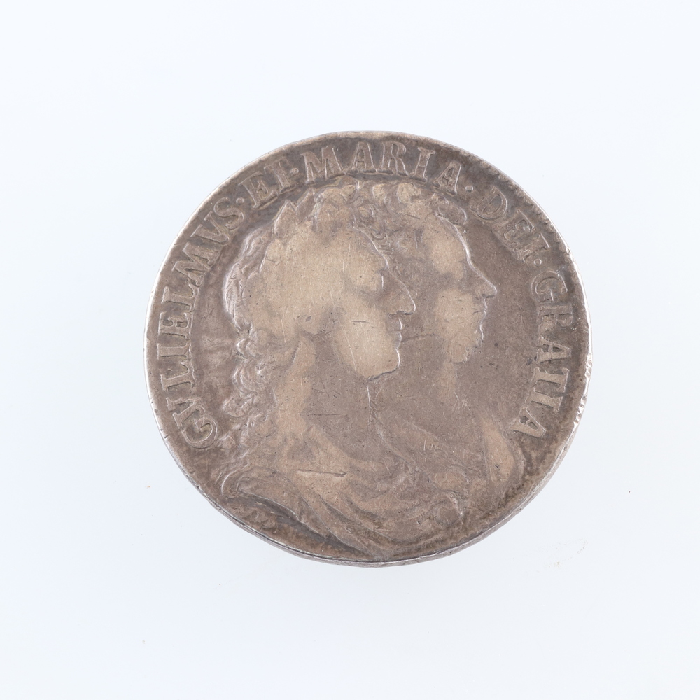 A William and Mary half crown 1689m no frosting | 30th July 2025 | Denhams