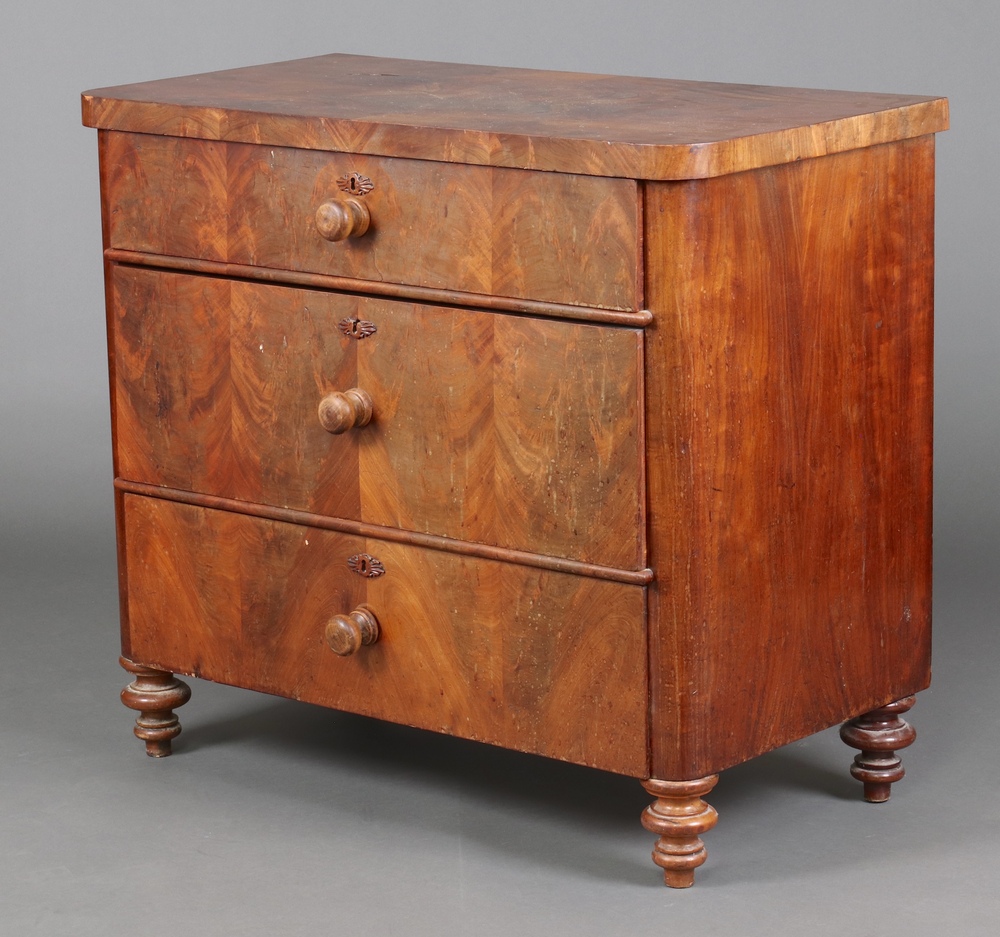 A 19th Century Continental walnut chest with quarter | 27th August 2025 ...