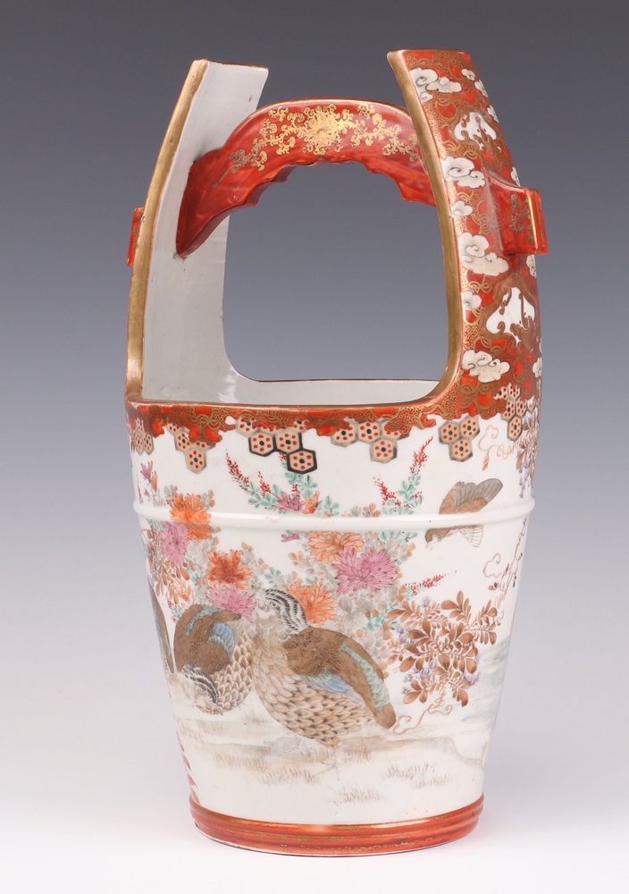 A Japanese Kutani pail decorated with birds beneath | 24th September ...