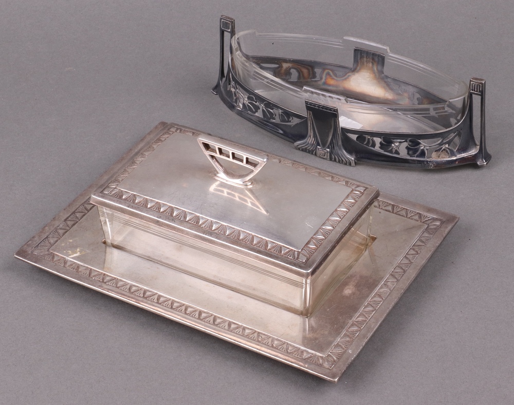 A WMF rectangular butter dish with glass liner, the | 22nd October 2025 ...