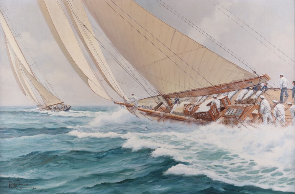 **Rodney Charman (British, b.1944), "Racing the J | 19th November 2025 ...