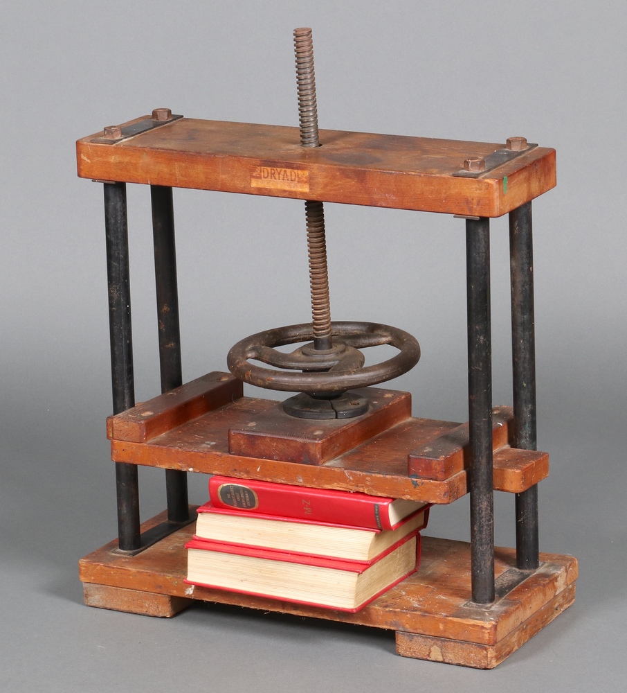 A 20th Century pine and metal book press 58cm h x 55cm | 19th November ...