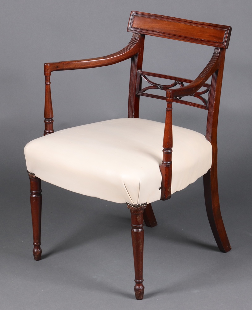 A 19th Century mahogany pierced bar back desk/carver | 17th December ...