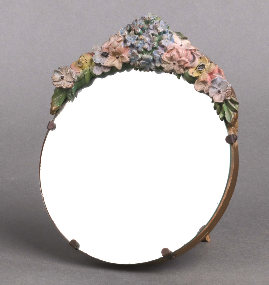 A 1930's circular bevelled plate easel mirror with | 28th January 2026 ...