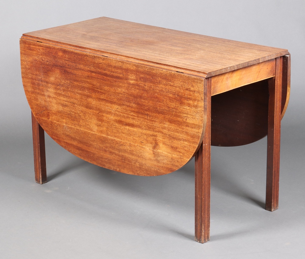 A 19th Century bleached mahogany oval drop flap dining | 28th January ...