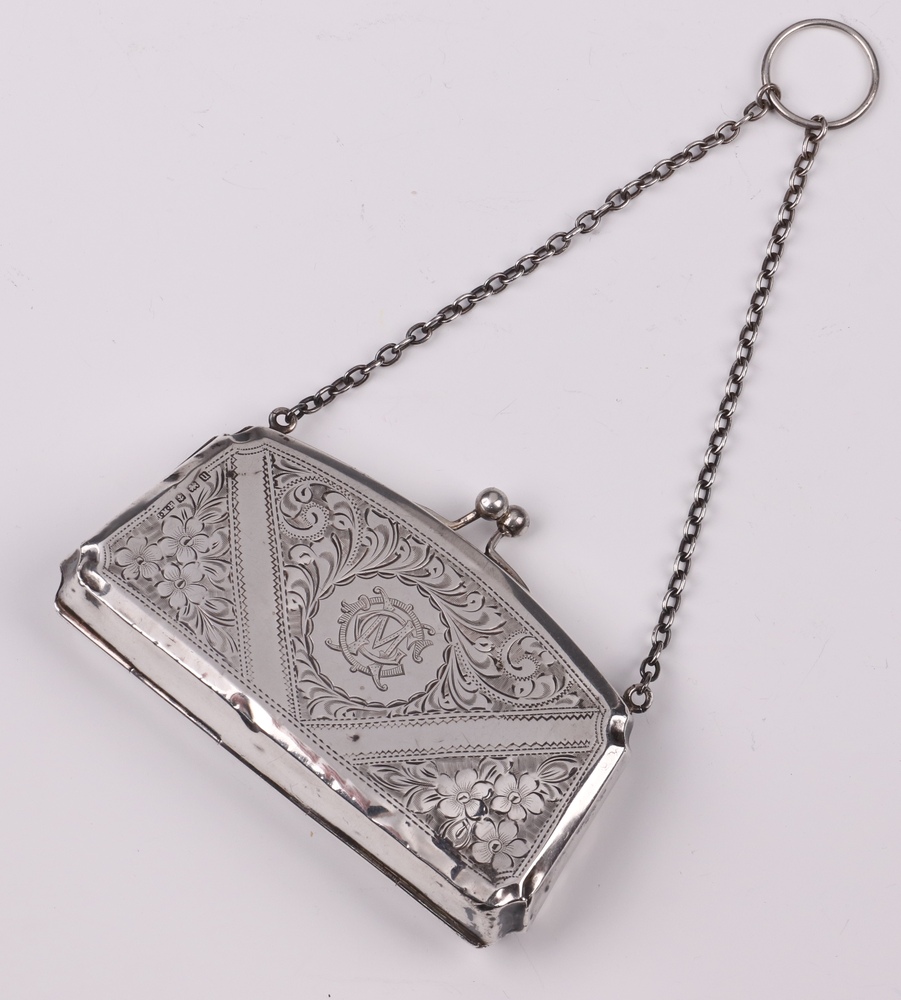 A engraved silver purse of shaped form, Birmingham | 25th February 2026 ...